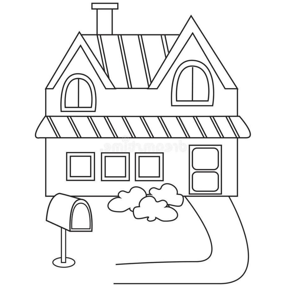 22 Home Coloring Pages